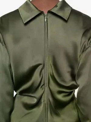 TOTEME Gathered Zipped Shirt