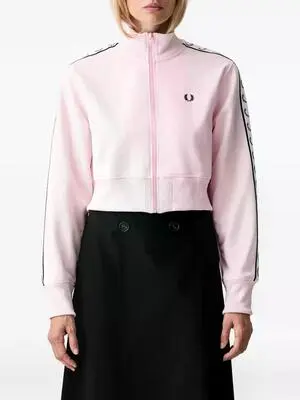 Fred Perry Logo-embroidered Zip-up Sweatshirt