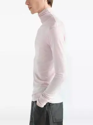 LEMAIRE Stand-collar Top In Wool And Silk Jersey