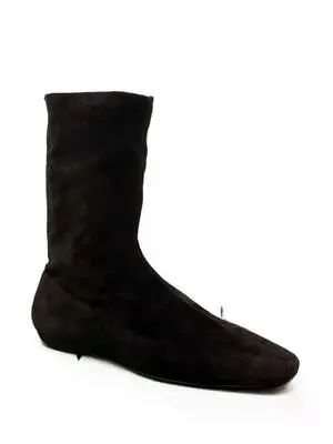 THE ROW Cindy Stretch Boots - Brown