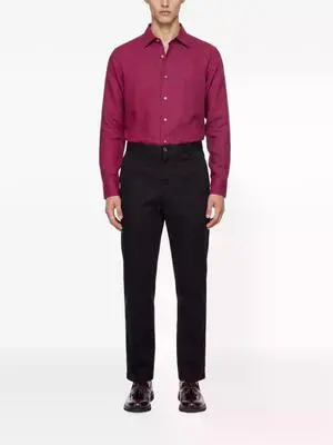 Canali Straight-leg Trousers - Black