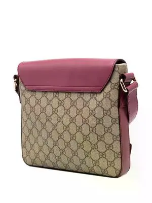 Gucci 2000-2015 Gg Supreme Flap Messenger Bag Crossbody Bag
