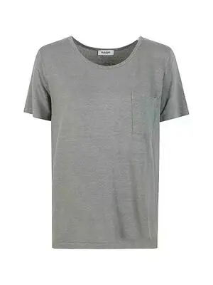 BASE MILANO Scoop-neck Pocket T-shirt