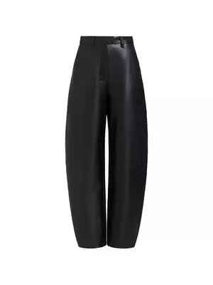 MARIE OLIVER Harlow Faux-leather Trousers - Black