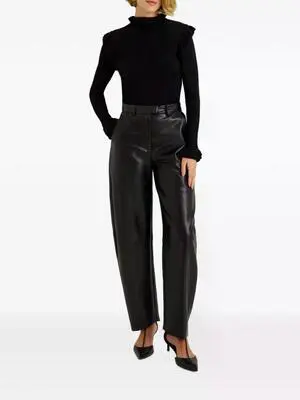 MARIE OLIVER Harlow Faux-leather Trousers
