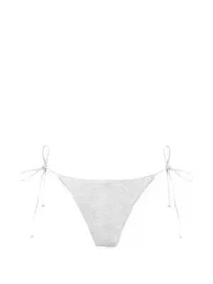 MC2 SAINT BARTH Virgo Textured Side-tie Bikini - White