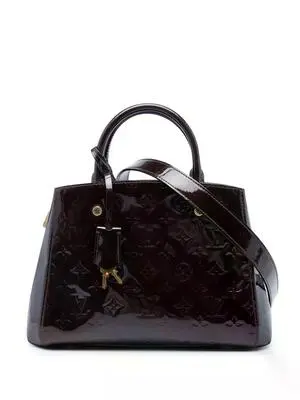 LOUIS VUITTON 2016 Monogram Vernis Montaigne Bb Satchel - Purple