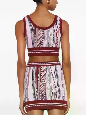 LANEUS Jacquard Slim-fit Top