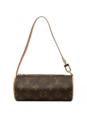 LOUIS VUITTON 1990-2010 Monogram Papillon Pochette Handbag - Brown