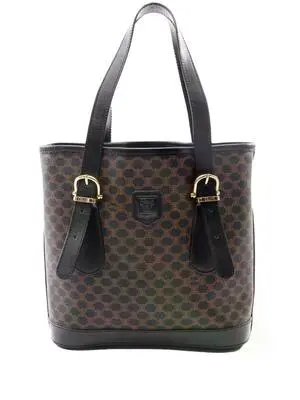 Celine 1990-2000 Macadam Tote Bag - Black