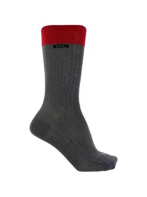 Marni Cotton Socks With Contrast Cuffs
