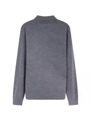 Vince Polo-collar Merino Sweater - Grey