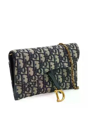 Dior 2021 Saddle Oblique Crossbody Bag - Blue