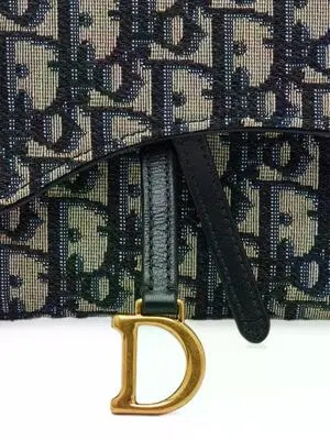 Dior 2021 Saddle Oblique Crossbody Bag - Blue