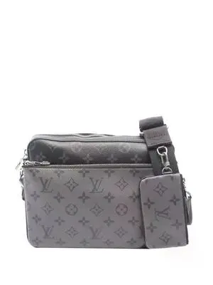 LOUIS VUITTON 2016-2026 Monogram Eclipse Trio Messenger Crossbody Bag - Black