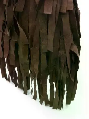 LA MILANESA Aretha Fringe-detailed Shoulder Bag - Brown