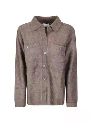 P.a.r.o.s.h Brushed-knit Button-down Shirt