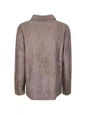 P.a.r.o.s.h Brushed-knit Button-down Shirt