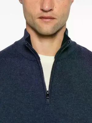 Corneliani Quarter-zip Knitted Sweater
