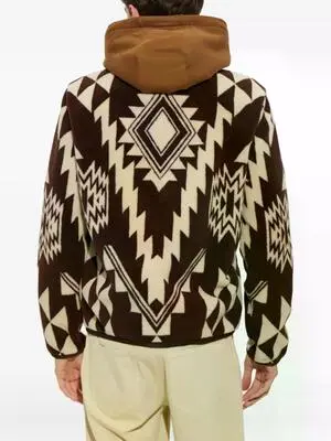Moncler Jacquard-knit Zip-up Fleece