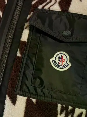 Moncler Jacquard-knit Zip-up Fleece