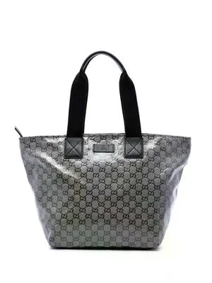 Gucci 2016-2026 Gg Crystal Web Tote Bag - Grey