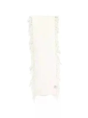 TOTEME Fringed-edges Scarf - Neutrals