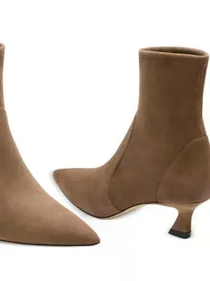 STUART WEITZMAN Vinnie Sculptural-heel Ankle Boots
