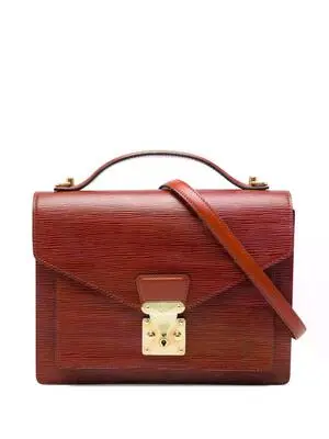 LOUIS VUITTON 1992 Epi Monceau 28 Satchel - Brown