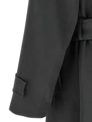 LARDINI Belted Single-breasted Trench Coat