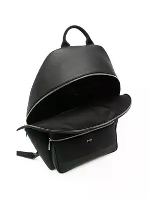 BOSS Northon Textured-finish Logo-plaque Backpack