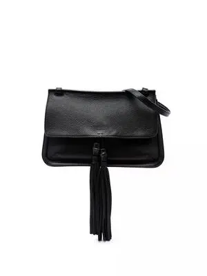 Gucci 2016-2026 Medium Leather Bamboo Daily Crossbody Bag - Black