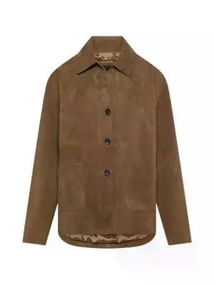 Seventy Suede-finish Button-up Jacket