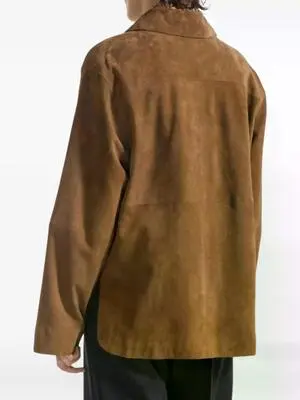 Seventy Suede-finish Button-up Jacket