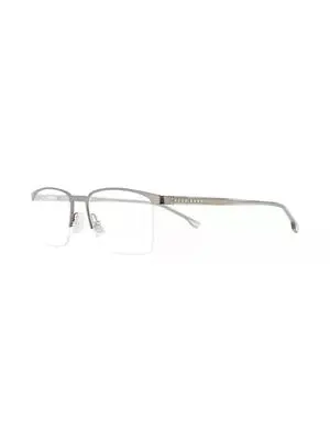 BOSS Rectangle Semi-rimmed Eyeglasses