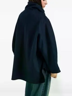 Liu Jo Quilted-trim Funnel-neck Coat