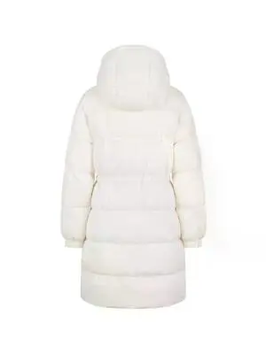 Patrizia Pepe Quilted Hooded Jacket - White