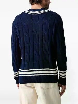 Gant Cable-knit V-neck Sweater
