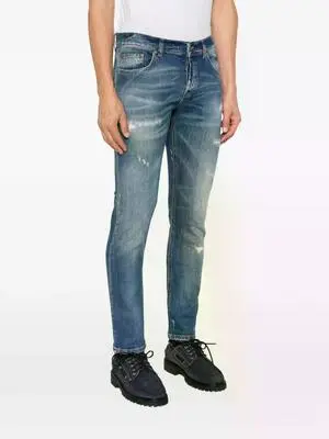DONDUP Distressed Whiskered Jeans
