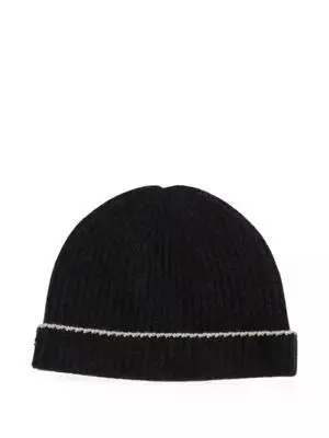 Arch4 Ribbed-knit Beanie Hat