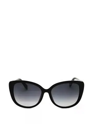 Marc Jacobs Logo Plaque Cat-eye Sunglasses - Black
