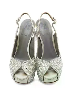 GINA Crystal-embellished Slingback Pumps