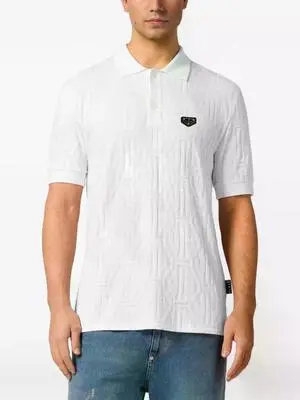 Philipp Plein Jacquard-monogram Polo Shirt