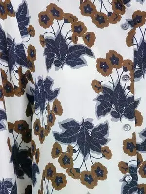 LAURA URBINATI Floral-print Silk Shirt