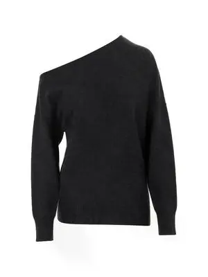 Arch4 One-shoulder Asymmetrical Sweater - Grey