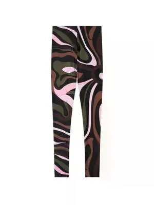 Emilio Pucci Marmo Print Leggings - Black