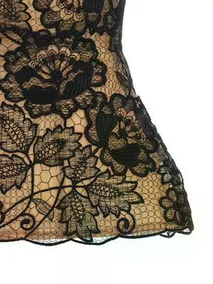 Elie Saab Floral Guipure Lace Corset Top