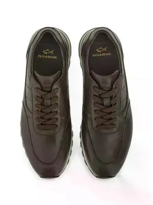 Paul & Shark Soleo Leather Sneakers - Brown