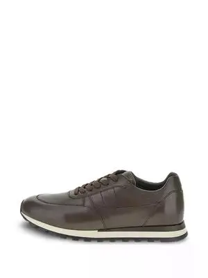 Paul & Shark Soleo Leather Sneakers - Brown