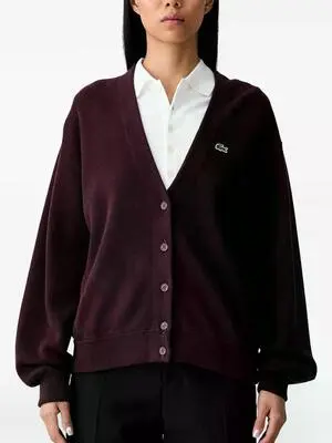 Lacoste Logo-patch V-neck Cardigan